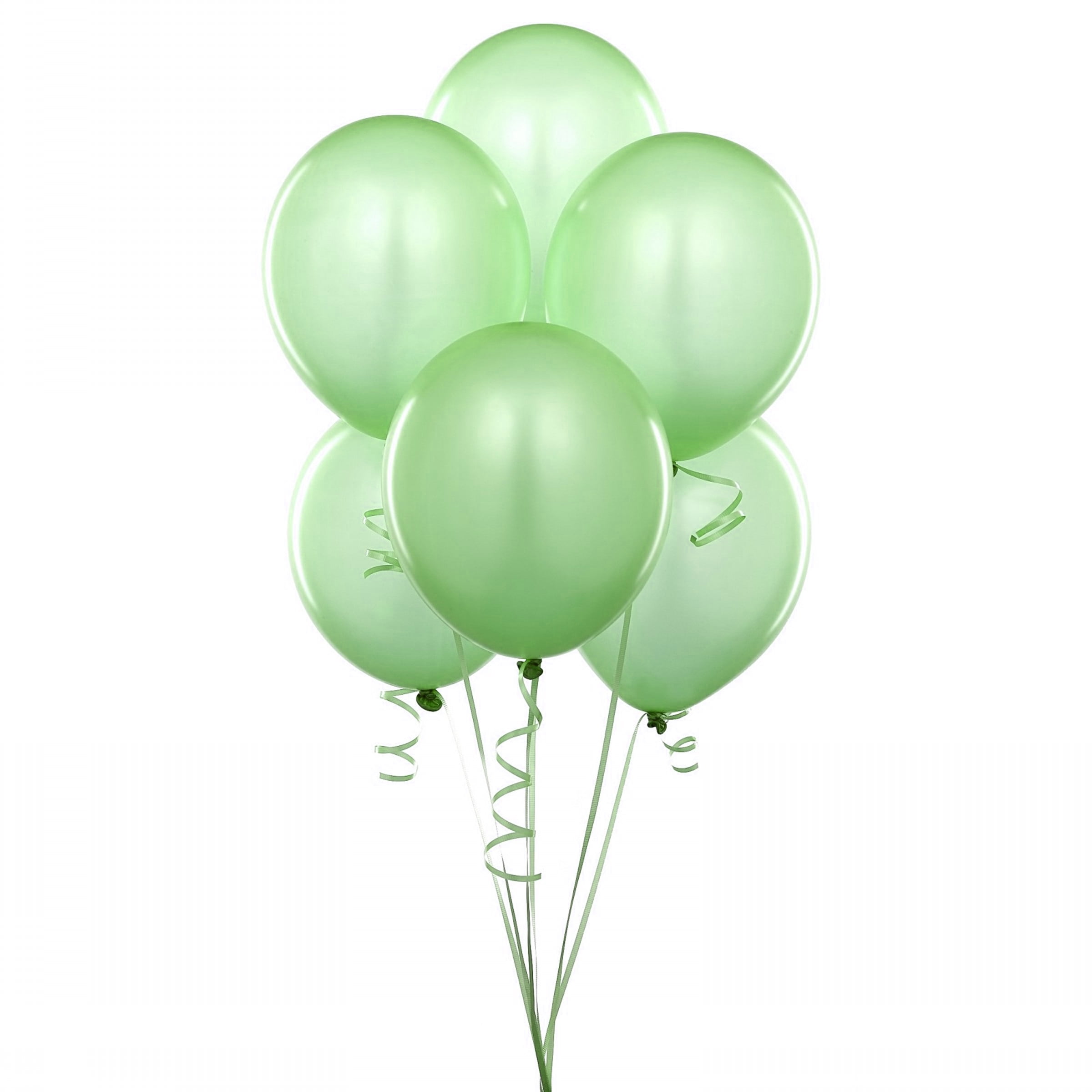 24 Latex Balloons 12" when inflated solid - Lime green - Walmart.com