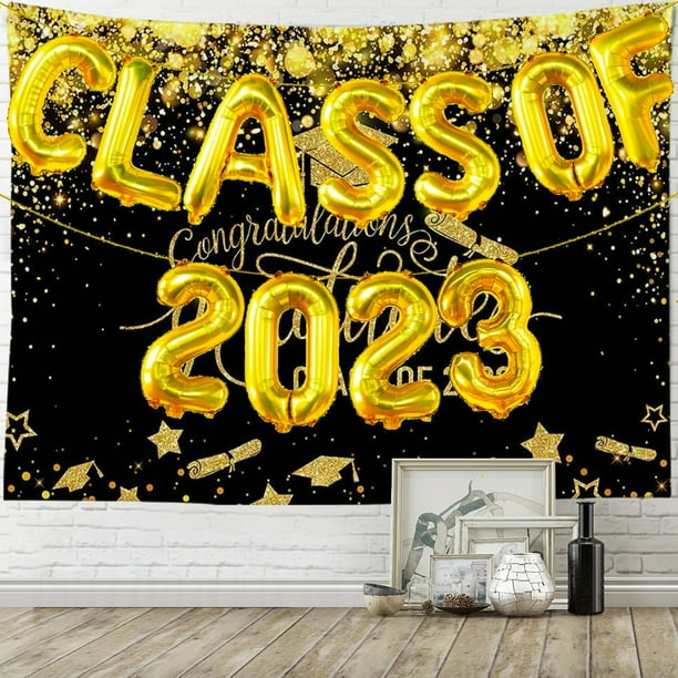 Class of 2023 Graduation Backdrop with 2023 Balloons Graduation Party ...