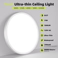 7 Inch White Flush Mount Ceiling Light, 15W 1800LM Light Fixture,3000K ...