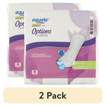 (2 pack) Equate Options Women's Incontinence Pads, Very Light, Long ...
