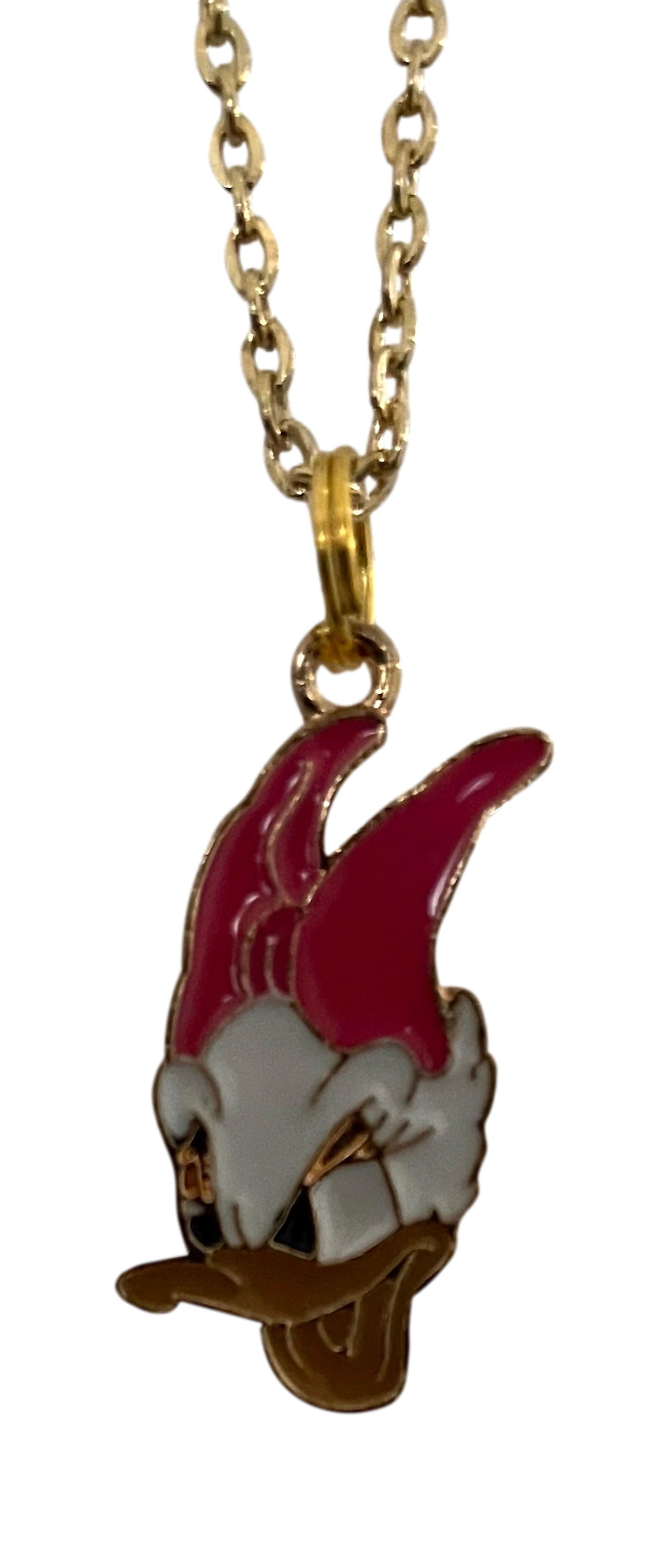 Daisy Duck Necklace Donald Duck cartoon charm pendant - Walmart.com