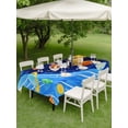 Astronomy Rectangle Outdoor Tablecloth with Umbrella Hole Planets ...