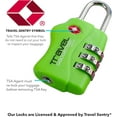 (2-Pack) TSA Luggage Lock + Matching TAG | BRIGHT COLORS Help Easily ...