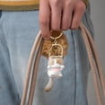 Cat Keychain Pom Pom KeyChain Cute Keychains for Women Bag Charms ...