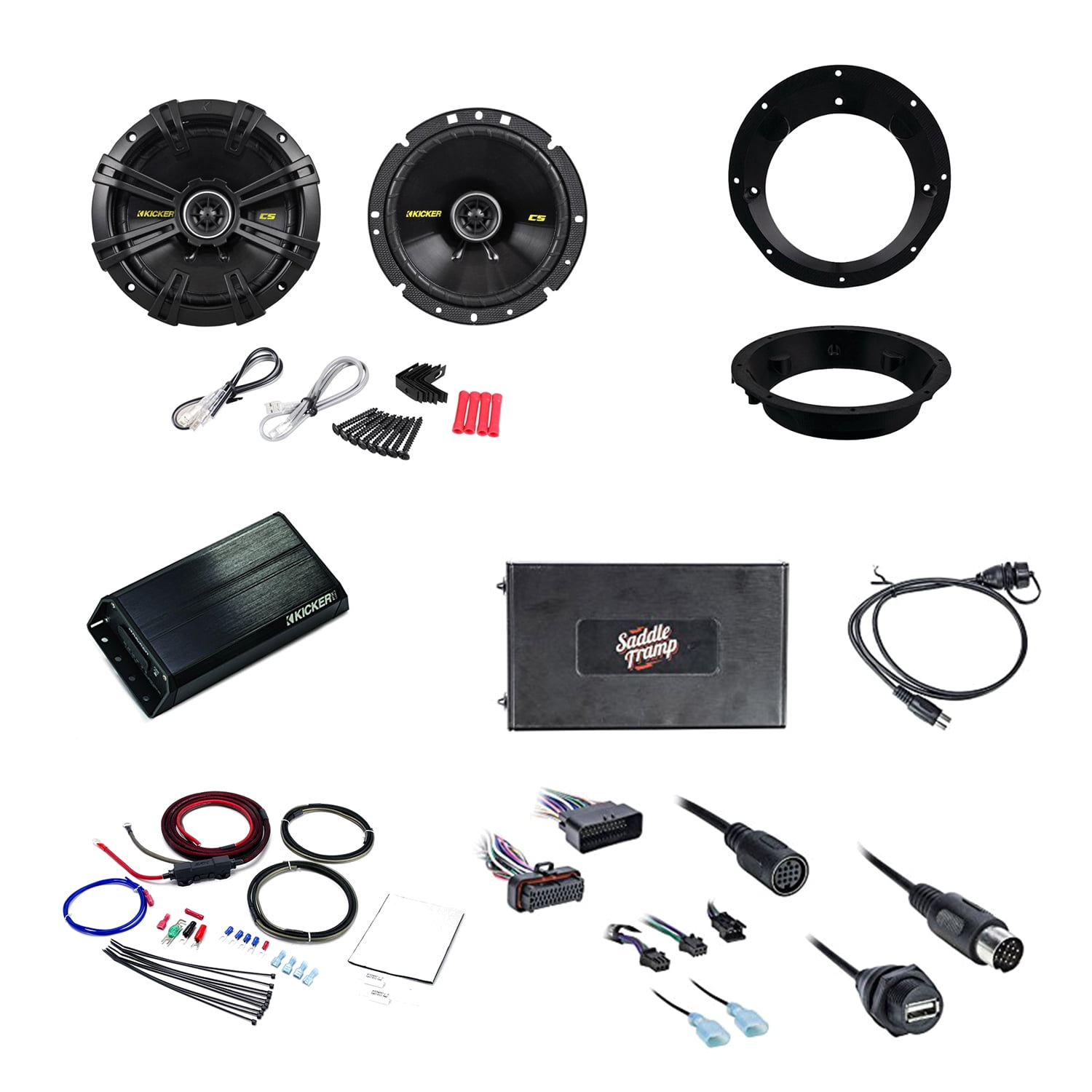 Metra Bluetooth Audio Interface Radio with Kicker CS Series 2-Way ...