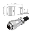 Aviation Power Cable Connector set WS16 TQ Male Aviation Bulkhead ...