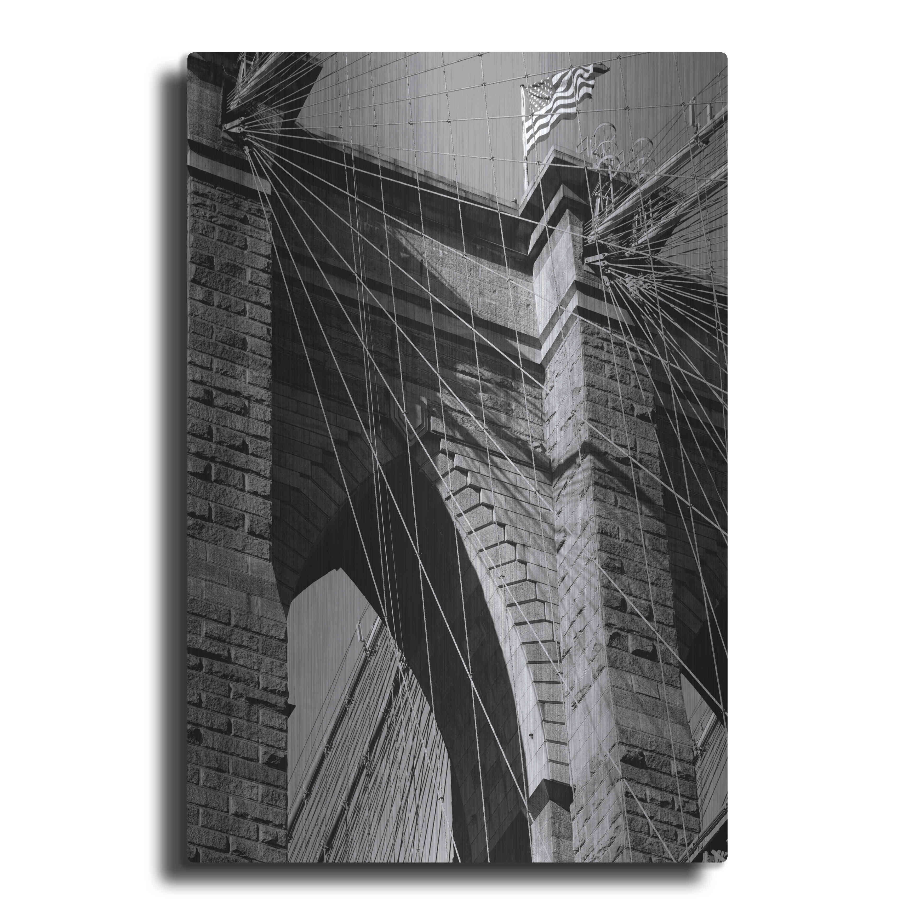 Luxe Metal Art 'Bridges of NYC III' by Jeff Pica, Metal Wall Art, 24 ...