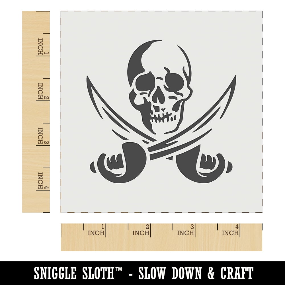 Jolly Roger Stencil Printable