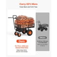 VEVOR Electric Utility Cart, 36V 432Wh Battery Powered Electric Wagon ...