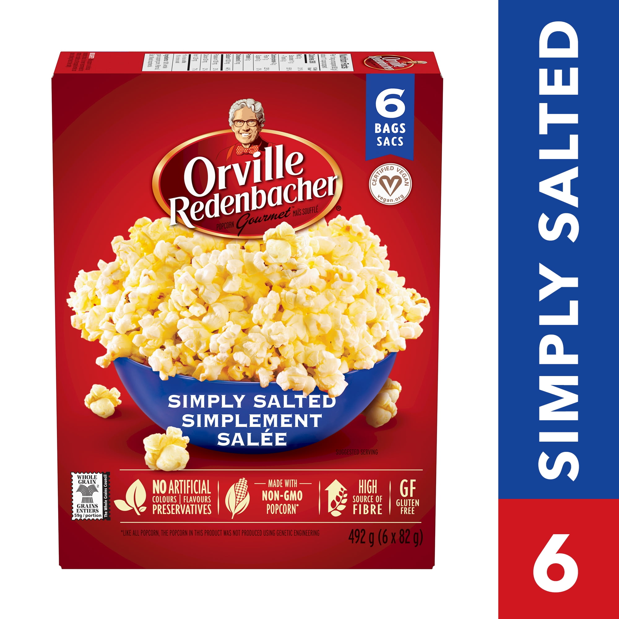 Orville Redenbacher Popcorn - Simply Salted (6 bags x 82g) - Walmart.ca