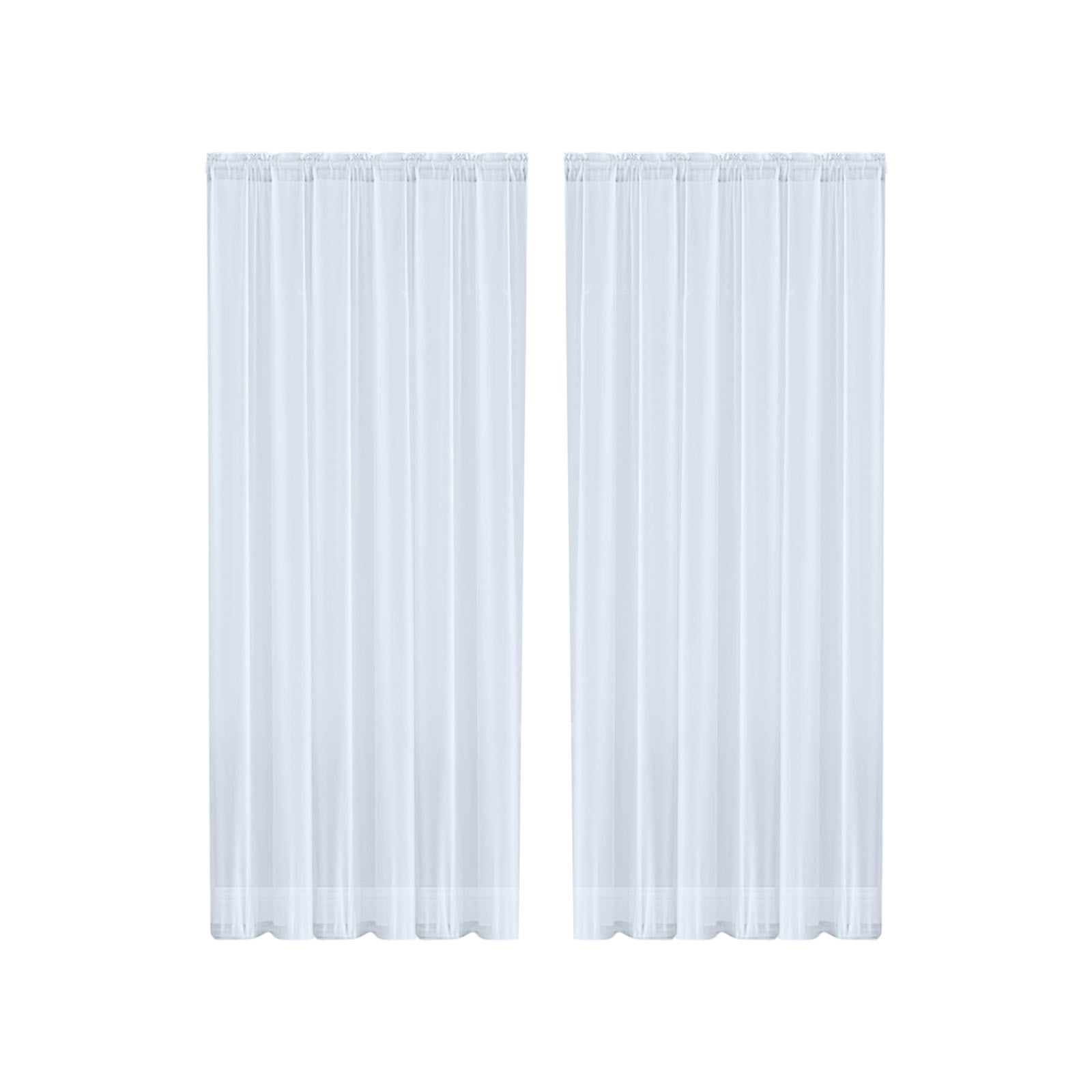 Click here for Oioii Sheer Curtains Semi Transparent Voile Rod Po... prices