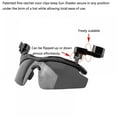 Solid Polarized Fishing Glasses Hat Visors Sport Clips Cap Clip on ...