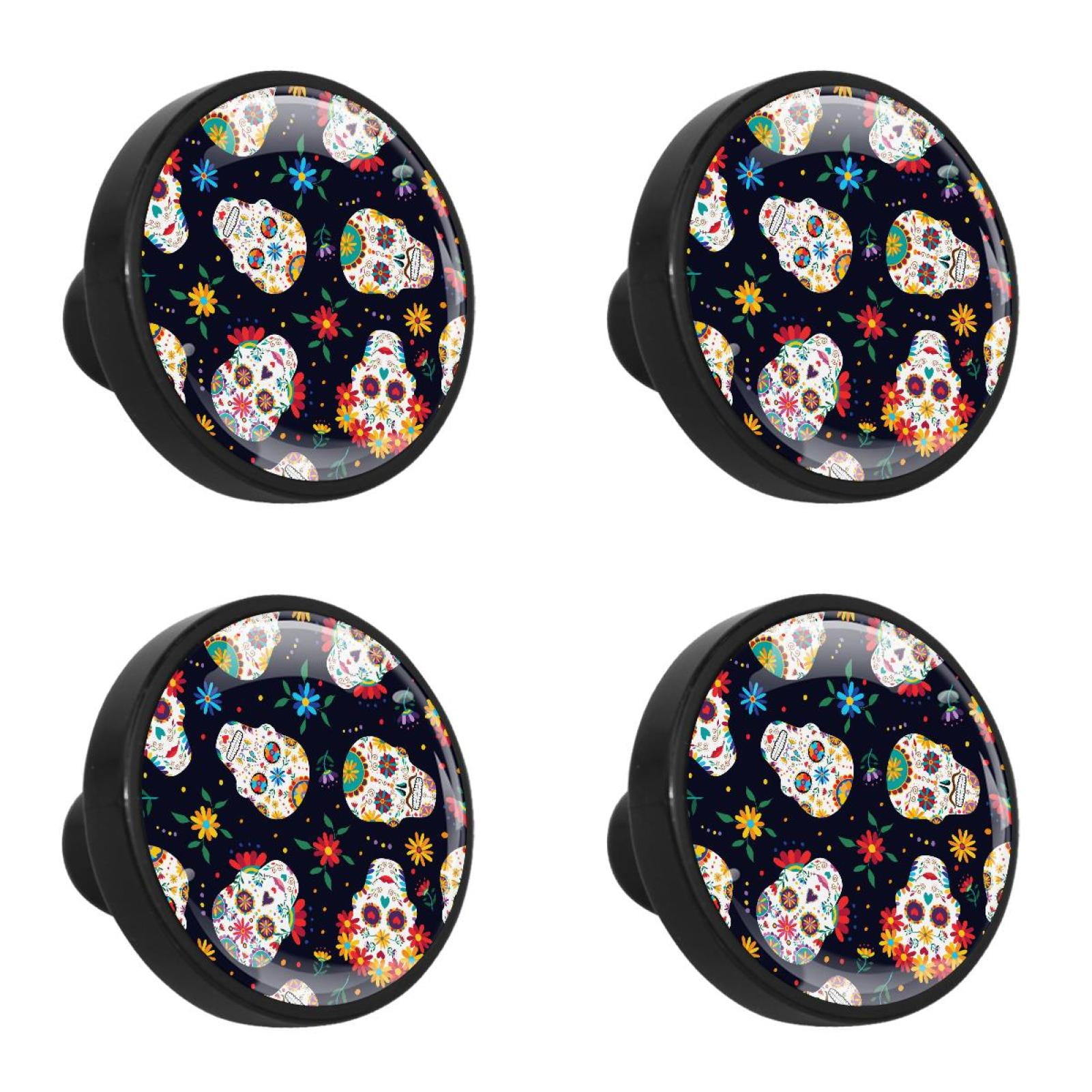 4 Pcs Skull Knobs for Kitchen Cabinet Cupboard Dresser Bookcase Drawer ...