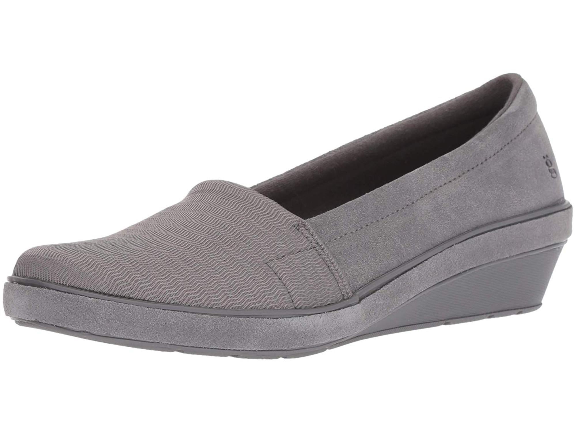 Grasshoppers Womens Chase Wedge Suede Closed Toe Loafers | Walmart Canada