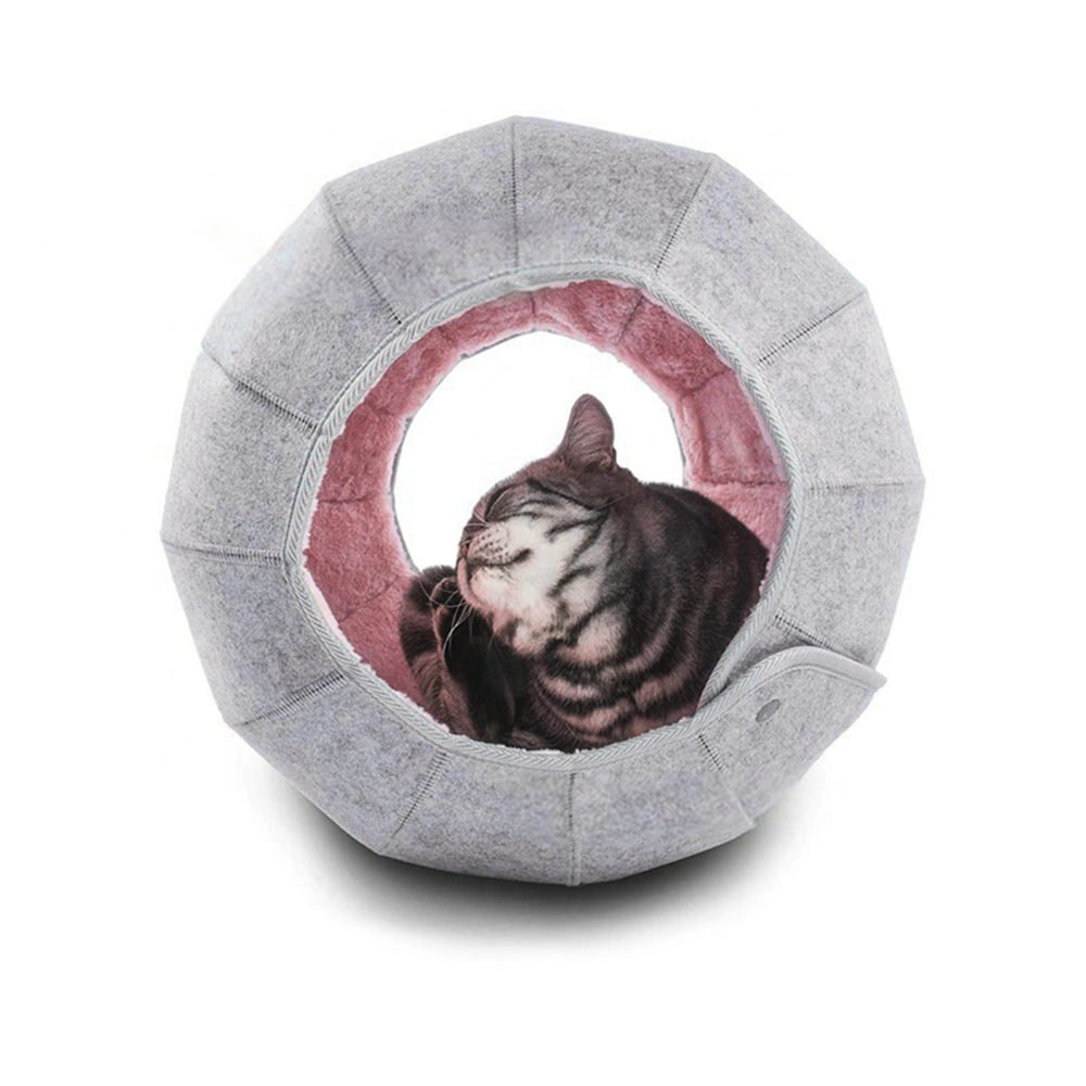 8 In 1 Cute Shell Cat Bed House Indoor, Cat Toy Ball Interactive - Soft ...