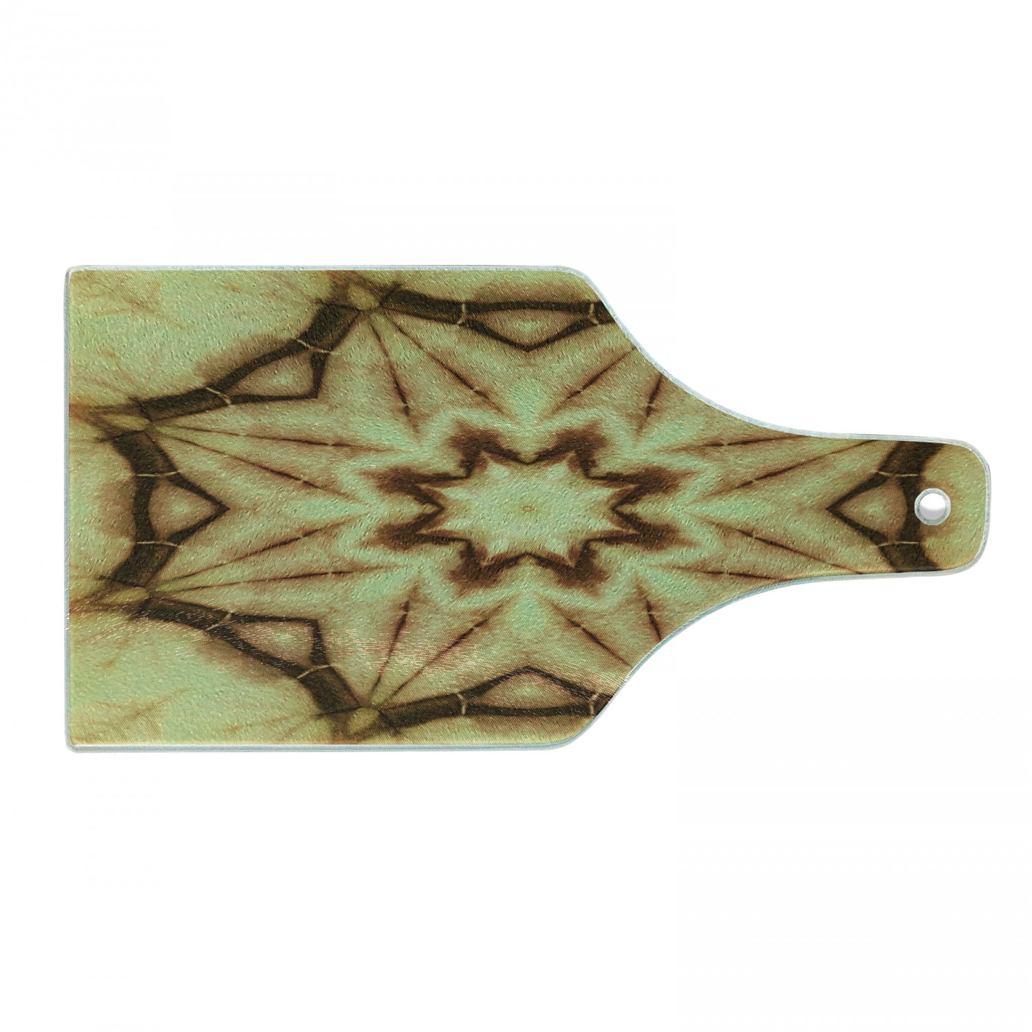Mandala Cutting Board, Trippy Thai Flower Motif Dirty Grunge Smear and ...