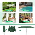 Autlaycil 13 FT Patio Umbrella with Sun Protection & Easy Crank for ...