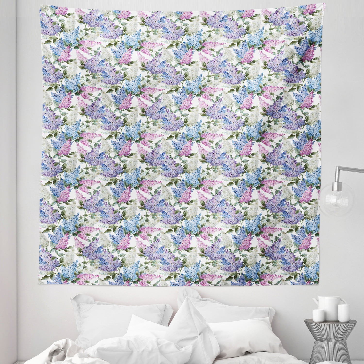 Lilac Tapestry, Colorful Lilac Flowers Budding Efflorescence Season ...
