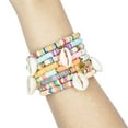 Cousin DIY Pastel Heishi Bead and Cowrie Shell DIY Bracelet Kit, Clay ...