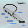 Vivitar 6-in-1 Multi-Port USB Hub with HDMI Laptop Adapter for ...