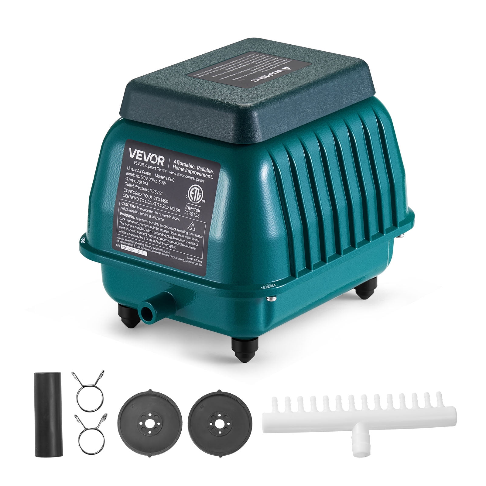 Click here for Vevor Linear Air Pump  1110 Gph Air Flow  Septic A... prices