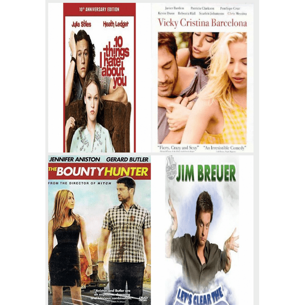 Comedy 4 Pack DVD Bundle: 10 Things I Hate About You, Vicky Cristina ...