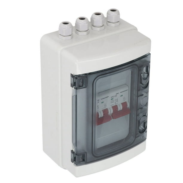 2 In 2 Out DC Miniature Circuit Breaker With Junction Box PV Solar ...