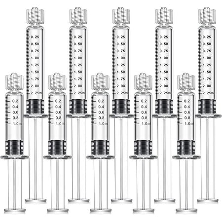 HEIBIN1 ml 2.25 ml Borosilicate Glass Luer Lock Syringe Anti-Leak Luer ...