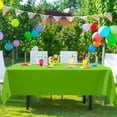 12 Pack Light Green Disposable Plastic Tablecloth, 54"x108" Rectangle ...