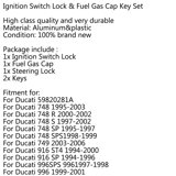 Motor Genic Ignition Switch Lock Fuel Gas Cap Key Set For Ducati 916 ...