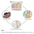 1 pc Polycotton Canvas Stroage Bags Metal Zipper Pouches Rectangle with ...