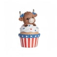 Americans Independence Day Cake And Themed Calf Figurine And Highlands ...