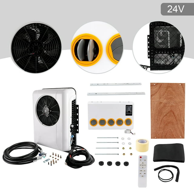 Miumaevo Universal Truck Cab Air Conditioner, Hanging Split AC Kit (24V ...