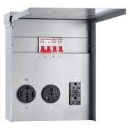 BENTISM 20/30/50A Temporary RV Power Outlet Box Electrical Outdoor ...