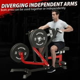 syedee Adjustable Seated Row Machine, Plate Loaded, Independent ...