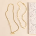 Bohemian style paperclip chain clavicle chain simple multi-layer OT ...