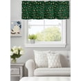 Curtain Valance for Windows, St. Patrick's Day Leopard Texture Kitchen ...