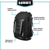 HART Hard Bottom Tool Backpack - Walmart.com