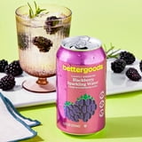 bettergoods Blackberry Flavored Sparkling Water, 12 fl oz, 8 cans, with ...