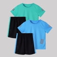 Boys Teen Summer Active Clothes Athletic Short Sleeve Shirt Reflective ...