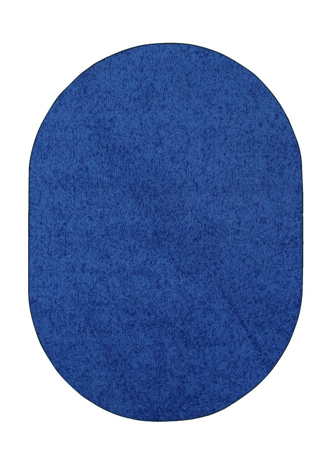 Furnish My Place Neon Blue 4' x 12' Oval Solid Color Rug Made In Usa ...