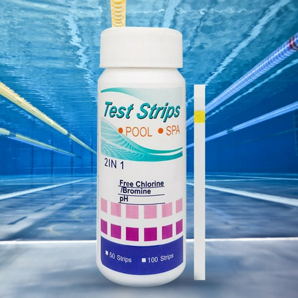 Peggybuy 100pcs Chlorine/PH/Bromine Measure Paper Test Strips for ...