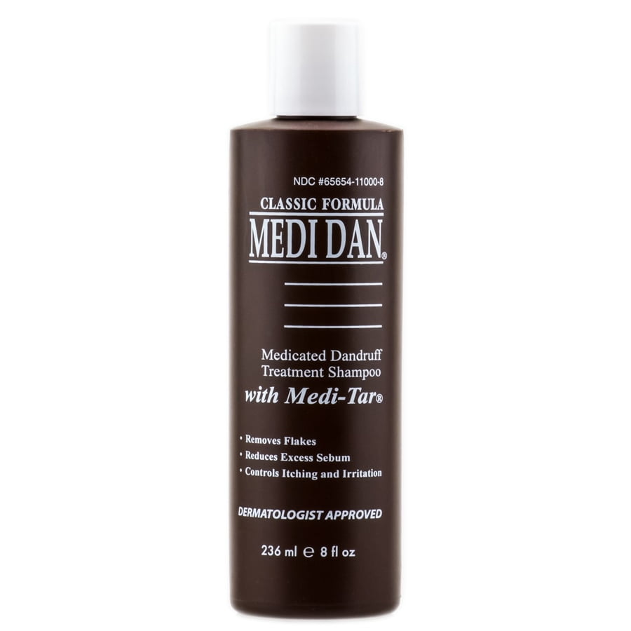 Medi-Dan Medicated Dandruff Treatment Shampoo - Size : 16 oz - Walmart ...