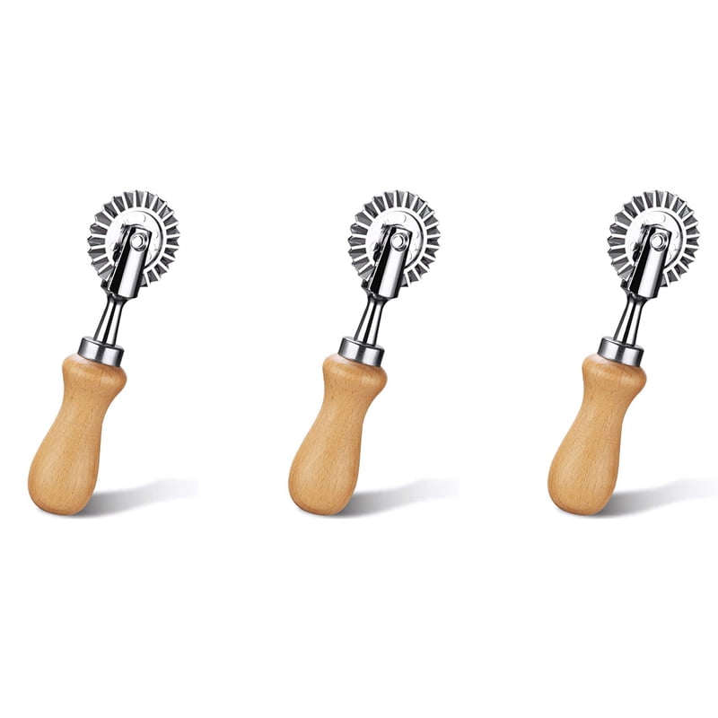 Click here for Unbranded 3x Pastry Wheel Cutter - Pasta Cutter Wh... prices