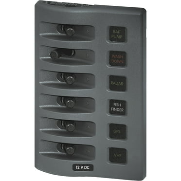 Blue Sea Systems 8127 Std AC 230V 16A, 3-8A, 3-Open w/o Meter - Walmart.com