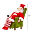 Free Shipping! Mr. Christmas 11in Animated Reclining Santa Claus ...