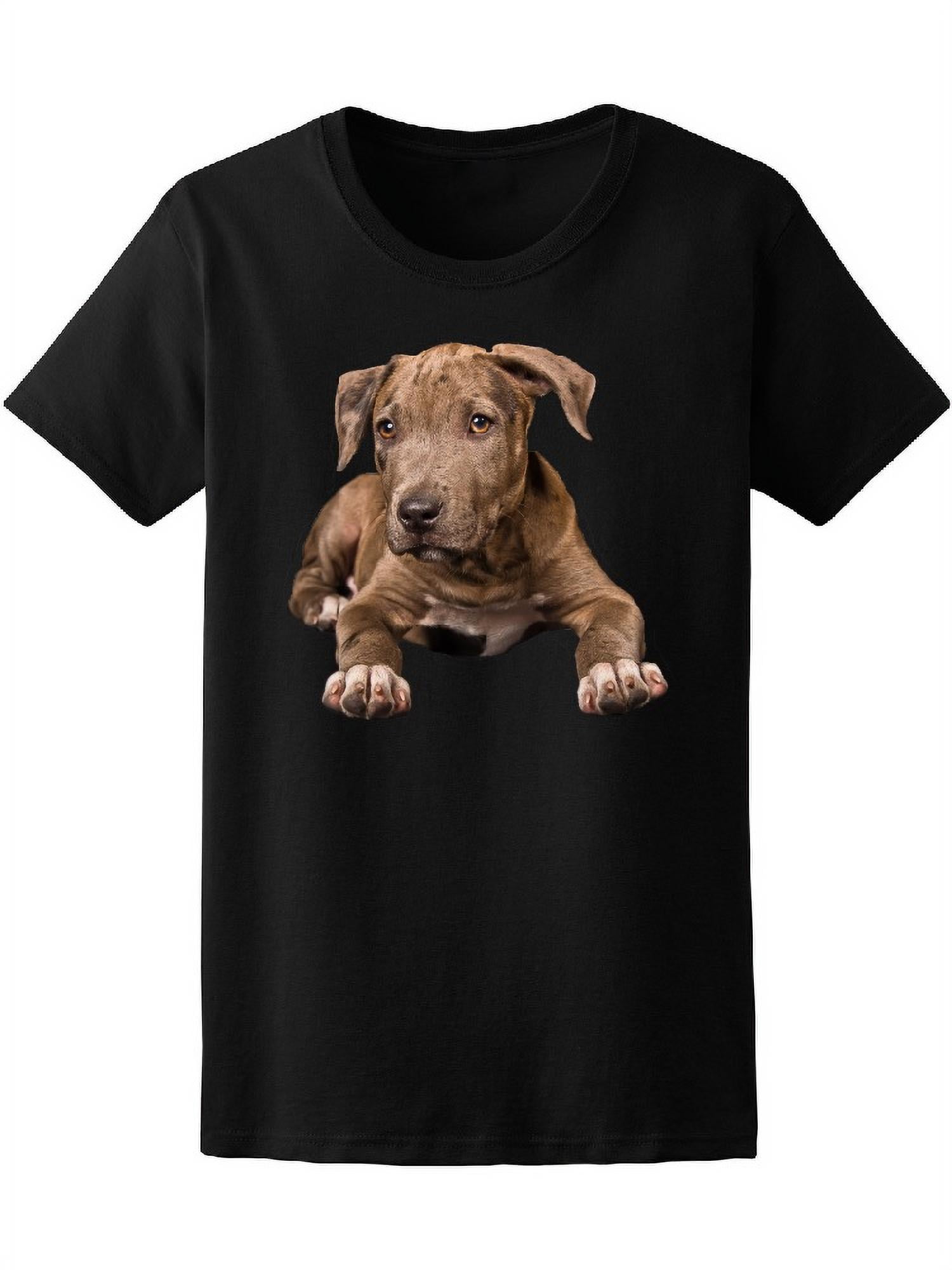 Puppy Pitbull Front View T-Shirt Women -Image by Shutterstock, Female ...