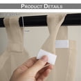 LAPA Life Outdoor Sheer Curtains, Waterproof Voile, Sticky Tab Top ...