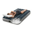 Intex 12in Twin Dura-Beam Single-High Airbed Inflatable Mattress with 2 ...