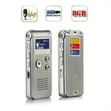 Rechargeable Digital Voice Recorder Multifunctional Rechargeable 8GB ...